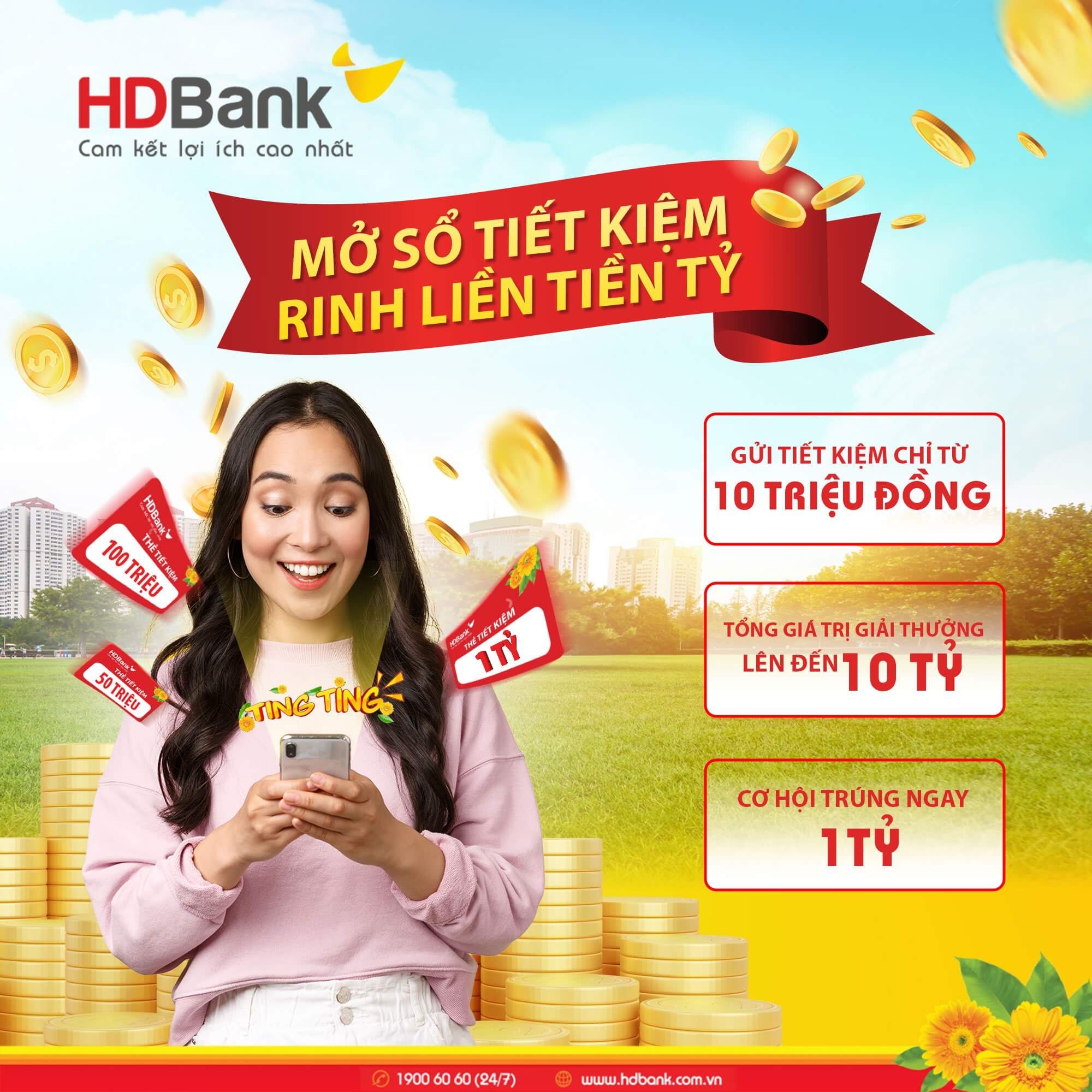 Gửi tiết kiệm ngân hàng lãi suất hấp dẫn nhất thị trường - HDBank