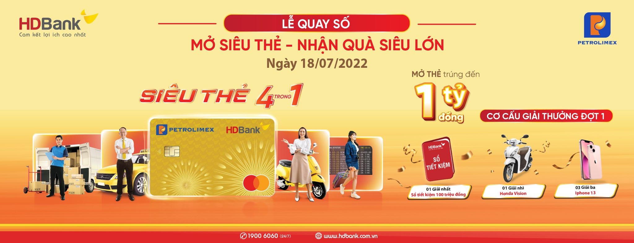 Khách hàng trúng 4 giải liền nhờ chi tiêu bằng siêu thẻ HDBank ...